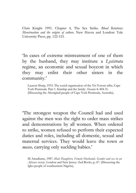 Sex Strike Chris Knight