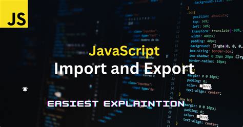 Export An Import Of Modules In Javascript
