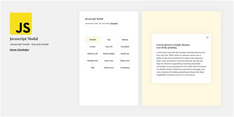 Javascript Modal · Github Topics · Github