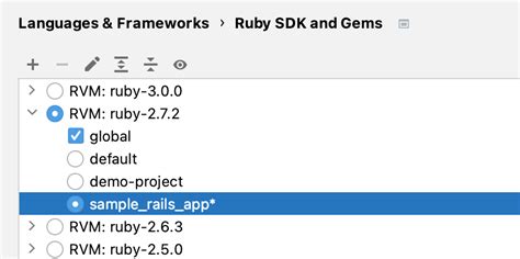 Sdk Gemsets Rubymine Documentation