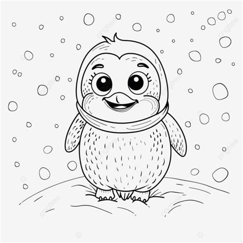 귀여운 펭귄과 함께 그림 어린이 게임과 색칠 공부 페이지를 복사하세요 색칠 공부 개요 스케치 Png 일러스트 및 이미지 에 대한 무료 다운로드 Pngtree
