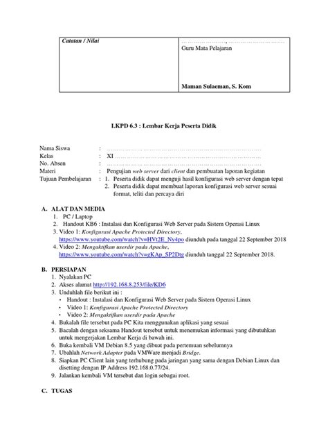 handout and jobsheet administrasi sistem jaringan web server 1 pdf