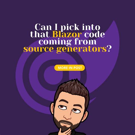 Pawel Bazyluk On Linkedin Blazor Sourcegenerator