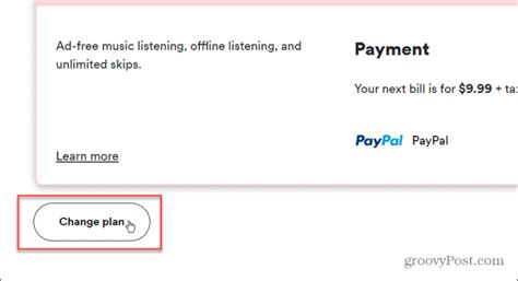 How To Change Payment Method On Spotify