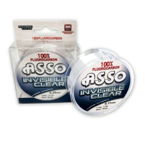 Asso Invisible Clear Fluorocarbon 50m