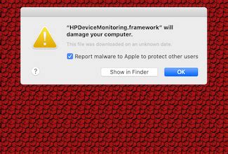 Hpdevicemonitoring Framework Will Damage Your Computer If You Have An Hp Printer And Macos
