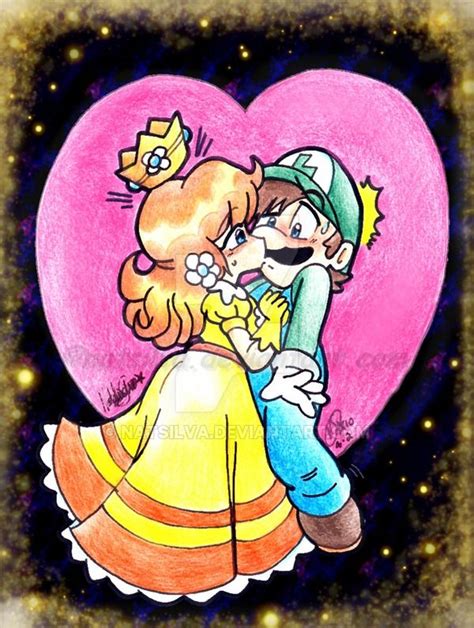 Mario And Daisy Kissing
