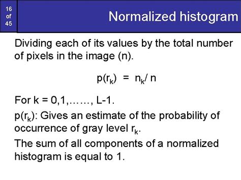 Digital Image Processing Image Enhancement Histogram Processing