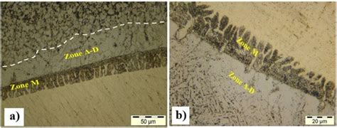 Microstructure Of The Dissimilar Aisi 4130 Inconel 725 Interface After Download Scientific