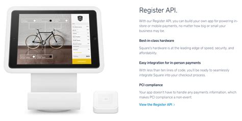 Square Launches Register Api To Allow For Customized Point Of Sale Ios