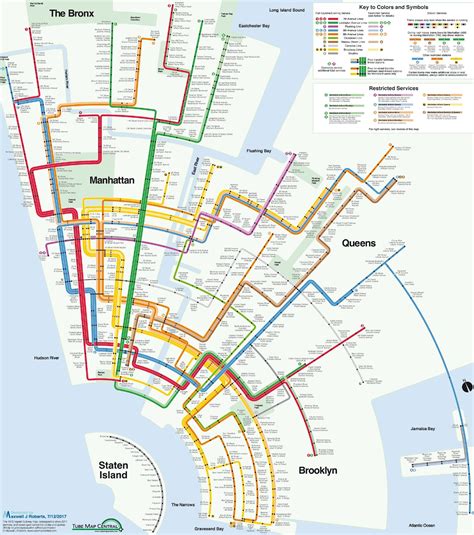 Artist Uses The Classic Vignelli Design To Reimagine The Nyc Subway Map In Concentric Circles