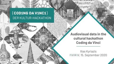 audiovisual data in the cultural hackathon coding da vinci cc by 4 0