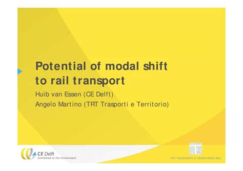 Ppt Potential Of Modal Shift Potential Of Modal Shift To Rail