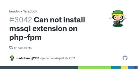 Can Not Install Mssql Extension On Php Fpm · Issue 3042 · Laradock