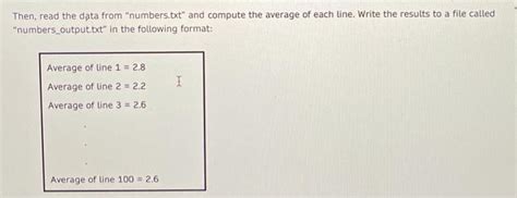 Solved Use A Printwriter To Create A File Called