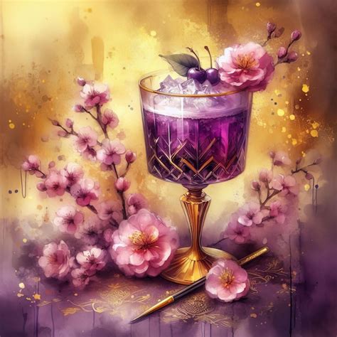 Premium Photo Cocktail Background