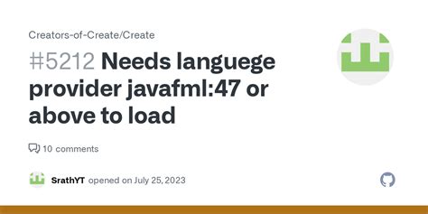 Needs Languege Provider Javafml Or Above To Load Issue Creators Of Create Create