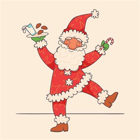 Santa Claus Delightful Vectors And Illustrations For Free Download Freepik