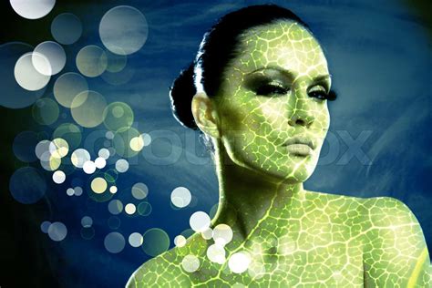 Leaf Texture Added Stock Image Colourbox