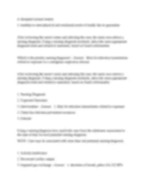 Fundamentals Of Edapt Clinical Judgement Exercises And Questions