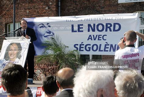 Leader Of The French Socialist Party Francois Hollande Gives A News