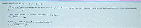 solved elect the first function f x 0 1x3−0 1x2−0 2x 0 1
