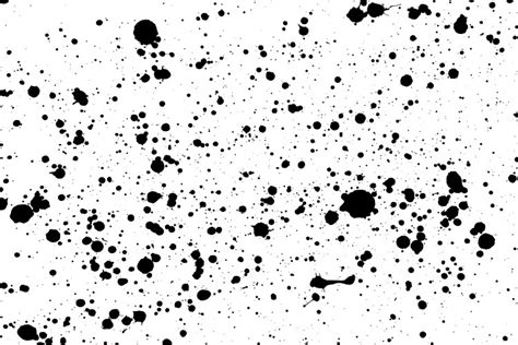 Black Ink Paint Splatter Spray Vector Images Over