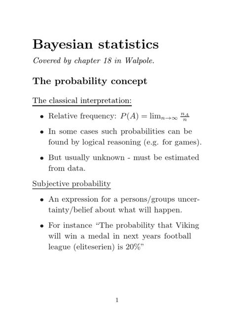 bayesian statistics pdf statistics bayesian inference