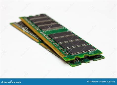 Ram Modules Isolated On A White Background Stock Image Image Of Dimm Computer 35078671