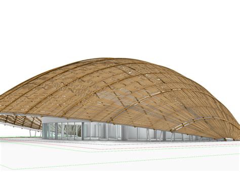 Architecture Project Gridshell Canopy Crafted From Palm Leaves For