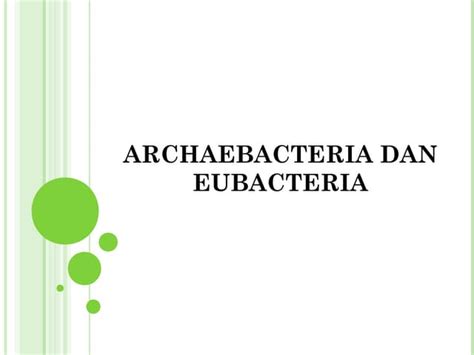Archae Dan Eubacteria Ppt