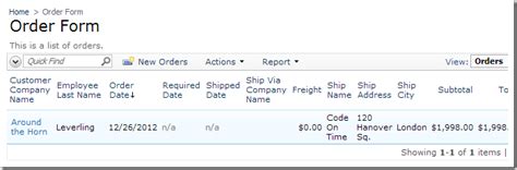 Code On Time Sample Applications Transactions Status Field