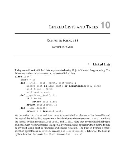 Fillable Online Pythonmastery Overview Of Linked List In Python And Fax Email Print Pdffiller