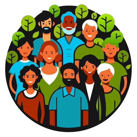 Premium Vector Community Vector Illustration Flat 2
