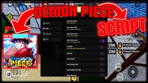 Demon Piece Script Hack GUI Auto Farm Kill Aura Insta Kill Teleport Auto Stats