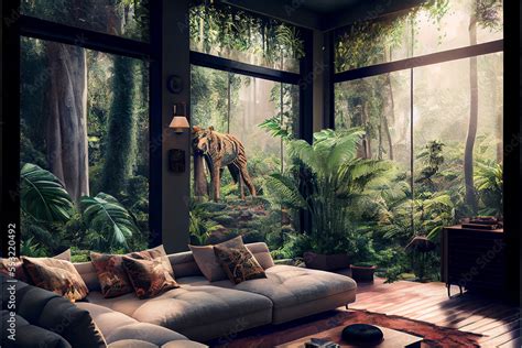 Jungle Inspired Living Room