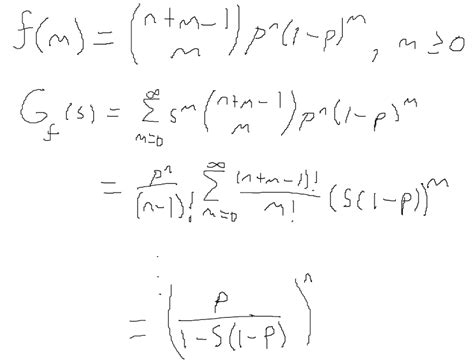 Probability Generating Function Stuck On How To Solve The Summation