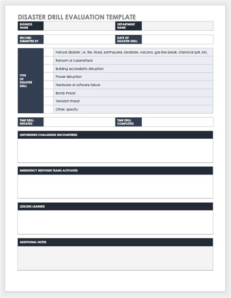 Free Disaster Recovery Plan Template Word