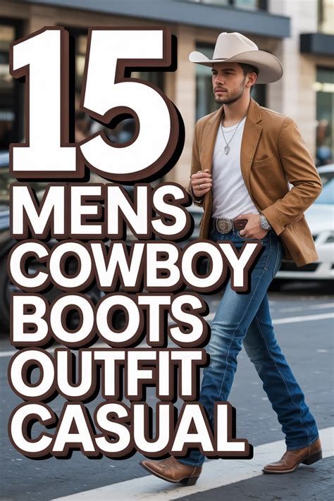 🤠 15 Mens Cowboy Boots Outfit Casual