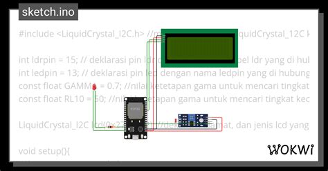Denisa Project Ldr Wokwi ESP32 STM32 Arduino Simulator