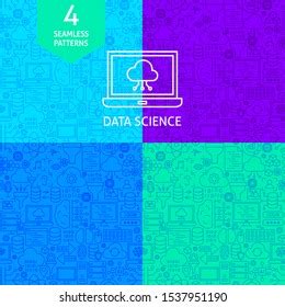 Line Data Science Patterns Vector Illustration Stock Vector Royalty Free Shutterstock