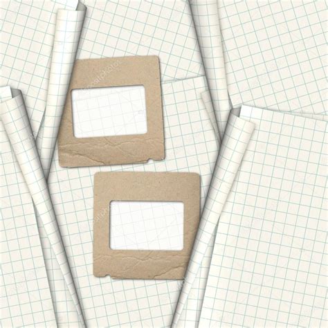 Old Paper Slides For Photos On Notebook Sheet Stock Photo Loraliu 64680987
