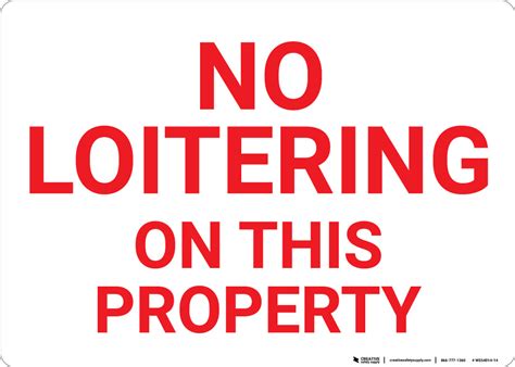 Prohibido Holgazanear En Este Paisaje De Propiedad Cartel De Pared