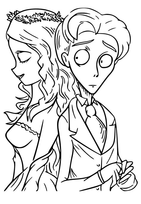 Corpse Bride Coloring Pages Corpse Bride Art Corpse B