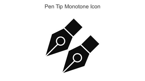 Pen Tip Monotone Icon In Powerpoint Pptx Png And Editable Eps Format Ppt Example