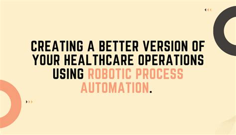 RPA Implementation For COO S To Improve Operations Efficiency