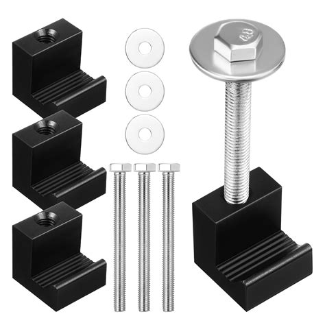 4 Pcs Pickup Tool Box Traction Board Mounting Kit J Bolt J Hooks Truck