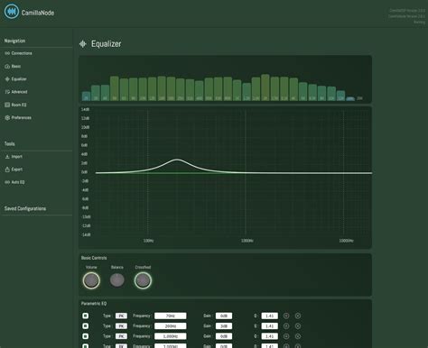 Camillanode A Web Based Ui Alternative To Control Camilladsp As Peq Audio Science Review