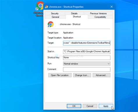 Remove Extensions Button Or Puzzle Icon From Chrome Toolbar