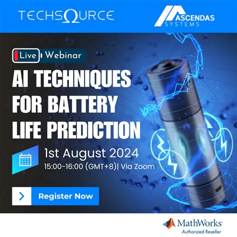Live Webinar Ai Techniques For Battery Life Prediction